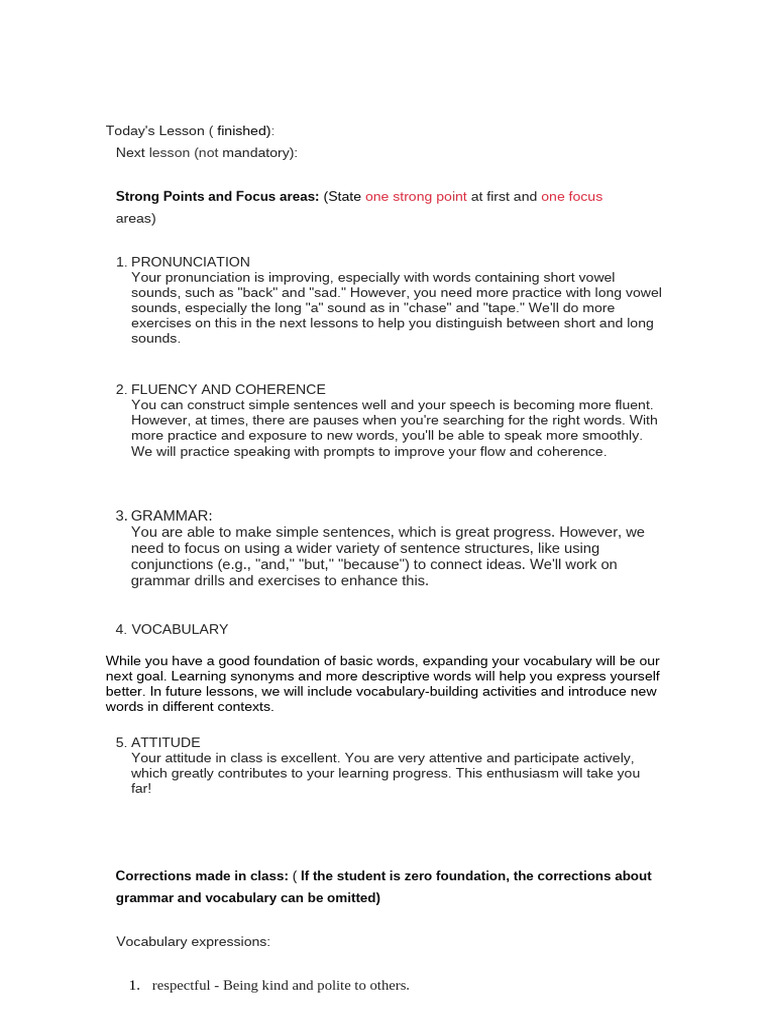 English Learning Progress Report | PDF | Language Arts & Discipline | Foreign Language Studies