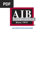 AIB International Scoring | PDF | Food Safety | Risk