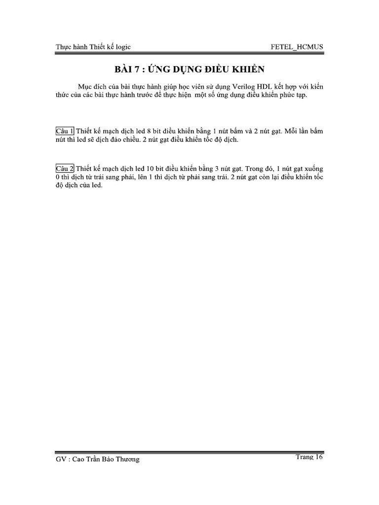TH Thiet Ke Logic - 7 | PDF