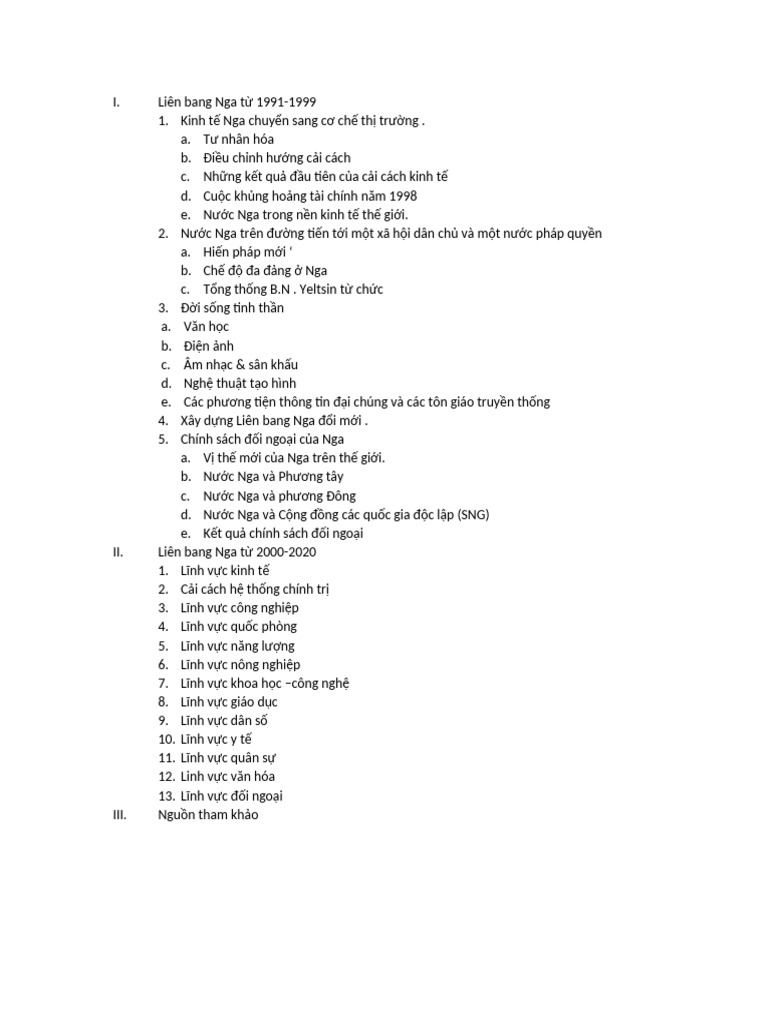 Liên Bang Nga T 1991 | PDF