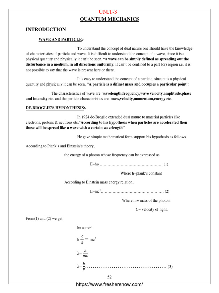JNTUK R20 B Tech CSE 1-1 Applied Physics Unit 3 Reference 1 Notes | PDF ...