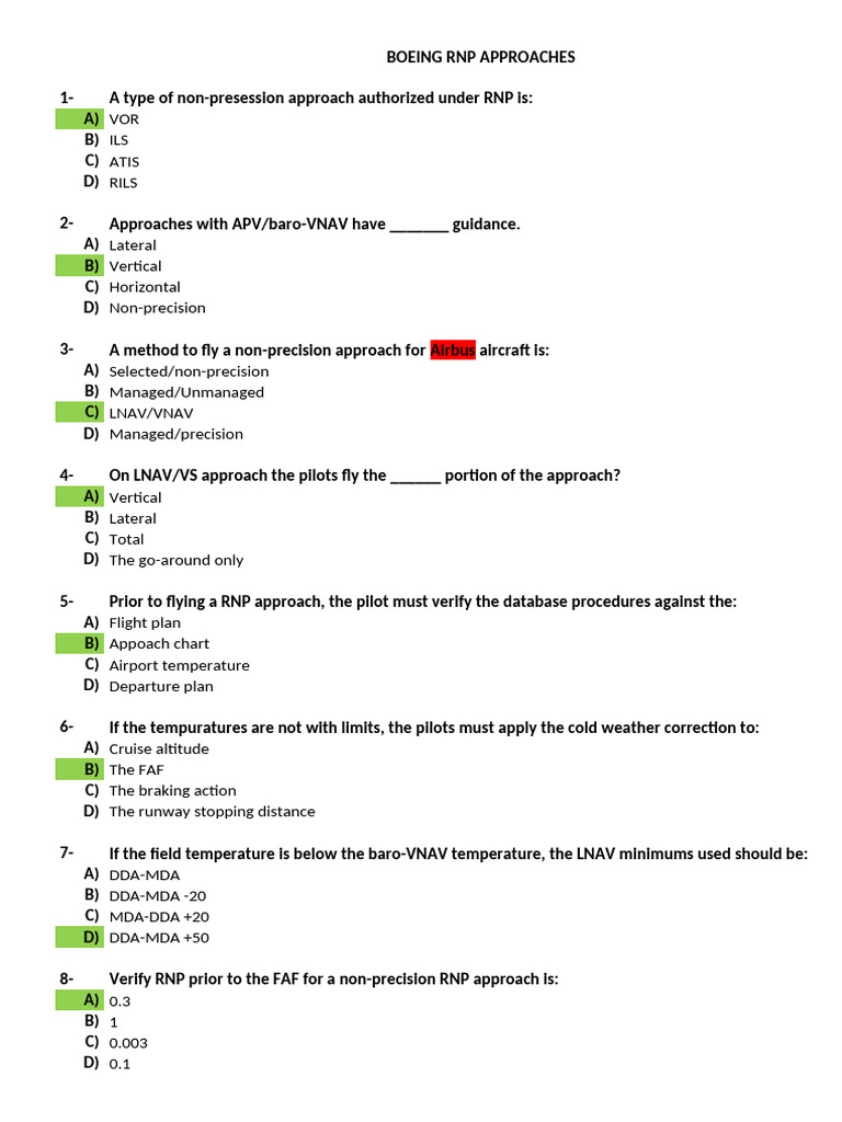 BOEING RNP APPROACHES | PDF | Aircraft | Transport Safety