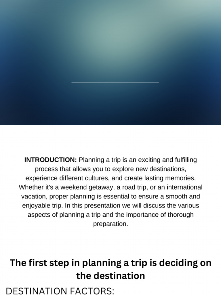 Fulfilling Process That Allows You To Explore New Destinations ...