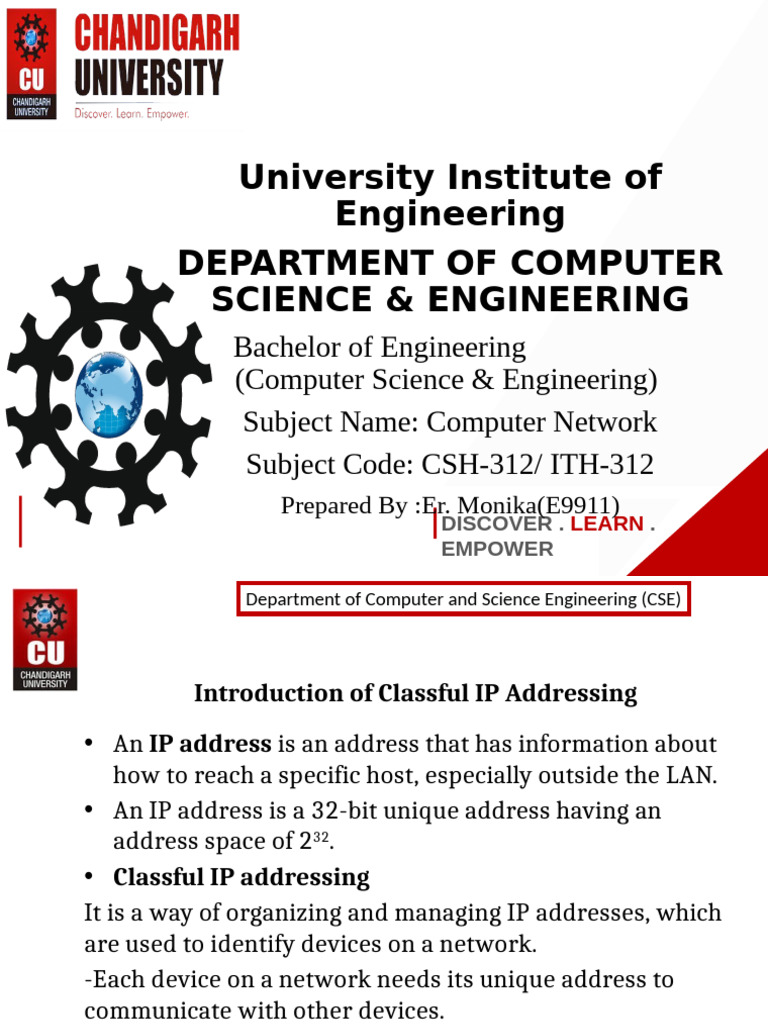 Ppt4 Classful Ip Addressing Pdf Ip Address Computer Network