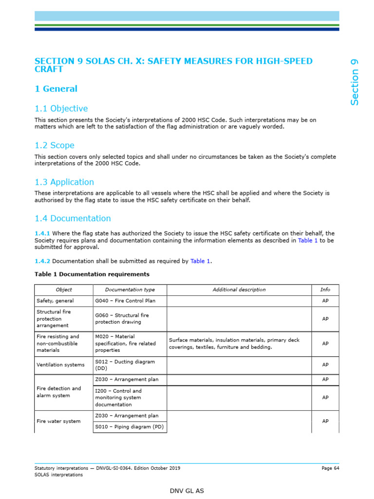DNVGL-SI-0364 - Interpretaciones HSC | PDF