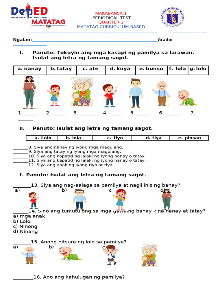 2ND PT Makabansa | PDF