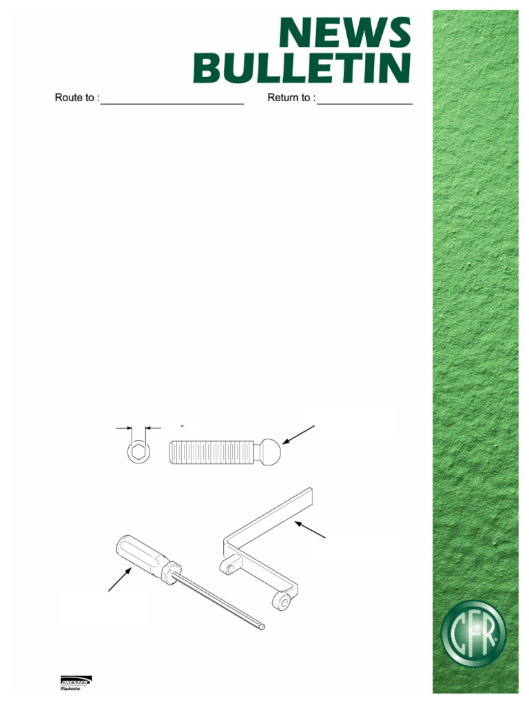 NB03-05 New CFR Hex Head Valve Adjusting Screws | PDF