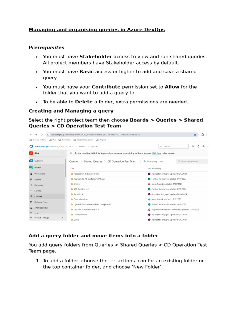 Managing And Organising Queries In Azure Devops Pdf Icon Computing System Software
