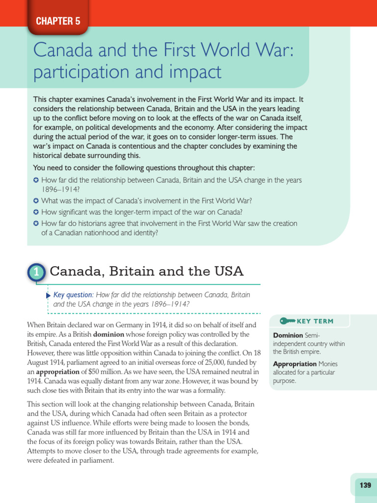 Canada in Wwi | PDF | British Empire | Canada