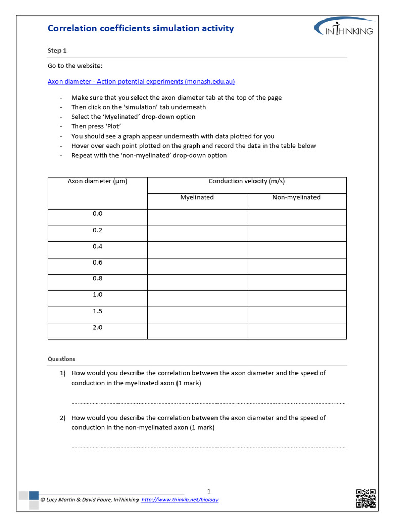 Exploring Correlation of Axon Diameter and Speed | PDF | Axon | Myelin