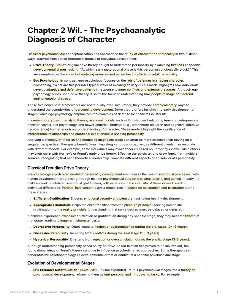 Chapter 2 McWilliams | PDF | Id | Psychoanalysis