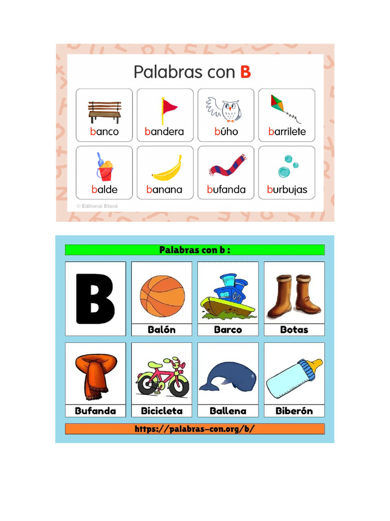 Palabras Con B | PDF