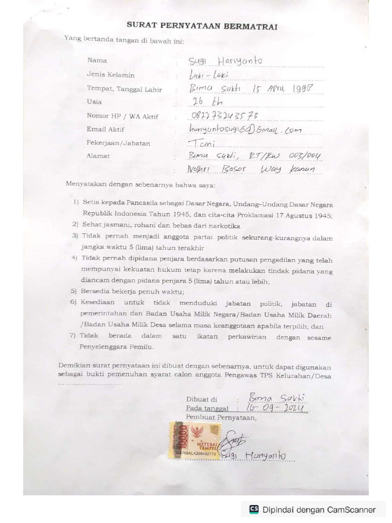 SP Sugi Hariyanto | PDF