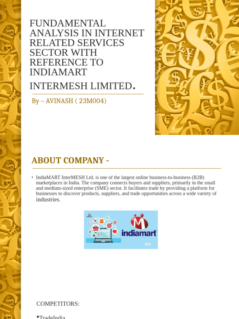 Fundamental Analysis in Internet Related Services Sector With | PDF ...