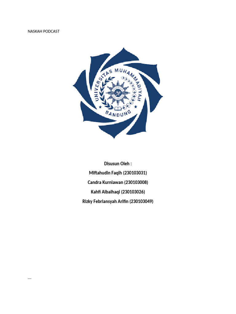 Naskah Podcast | PDF