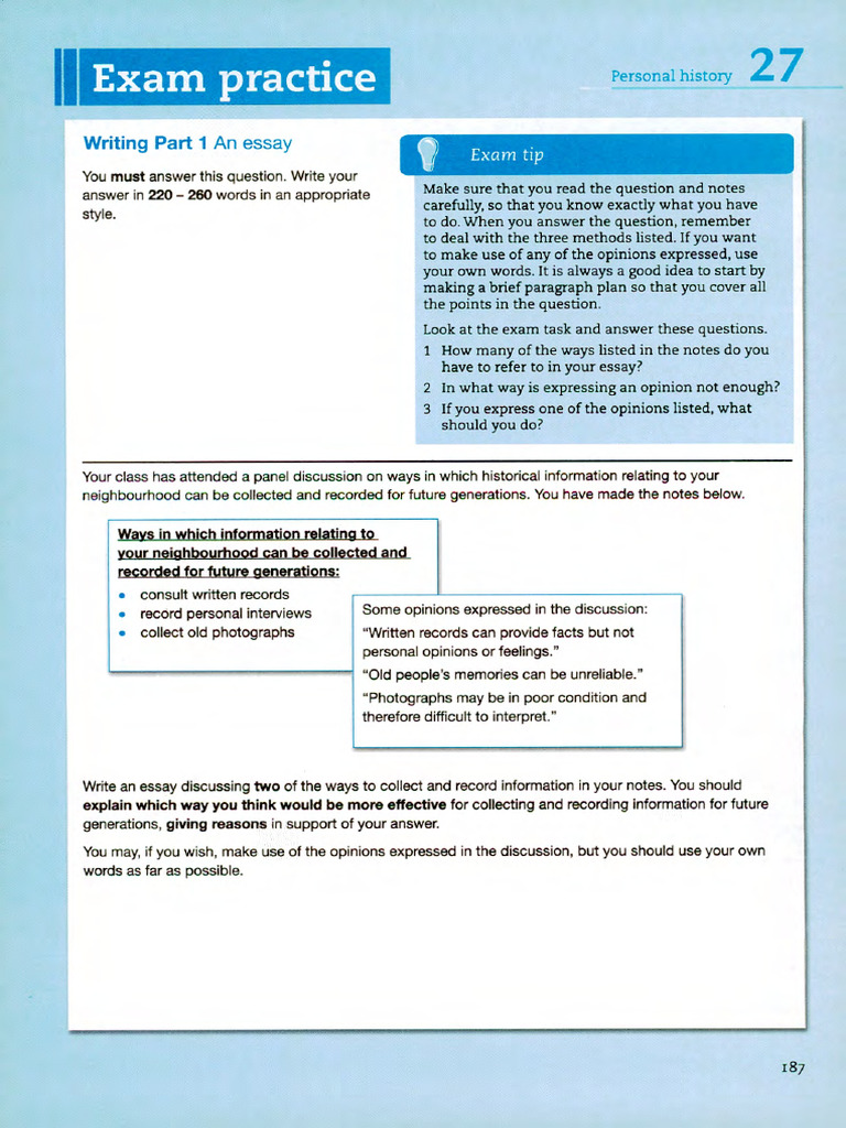 CAE Essay Model | PDF | Essays