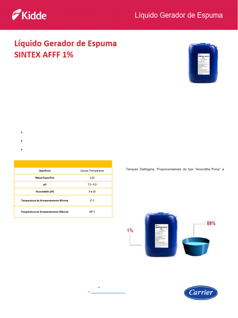 14 - SINTEX AFFF 1 - Versão 07.23 - tcm530-211836 | PDF | Embalagem e ...