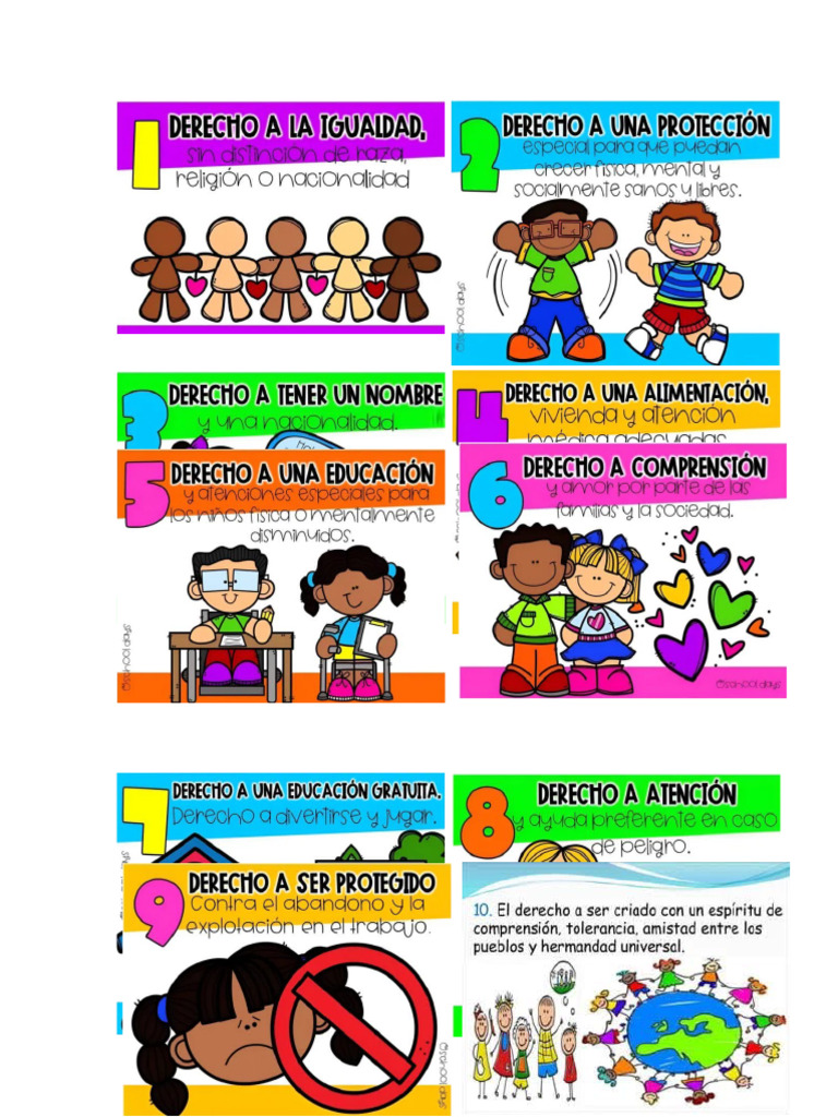 Imagenes Derechos Del Niño | PDF