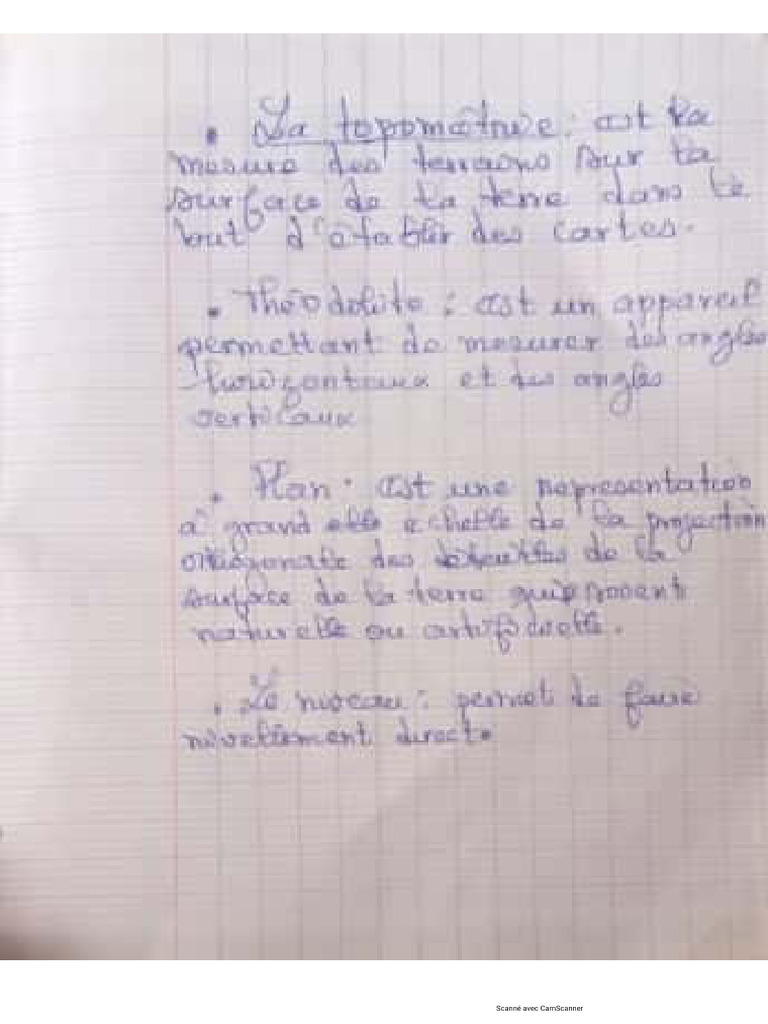 Cours Topometrie Générale | PDF