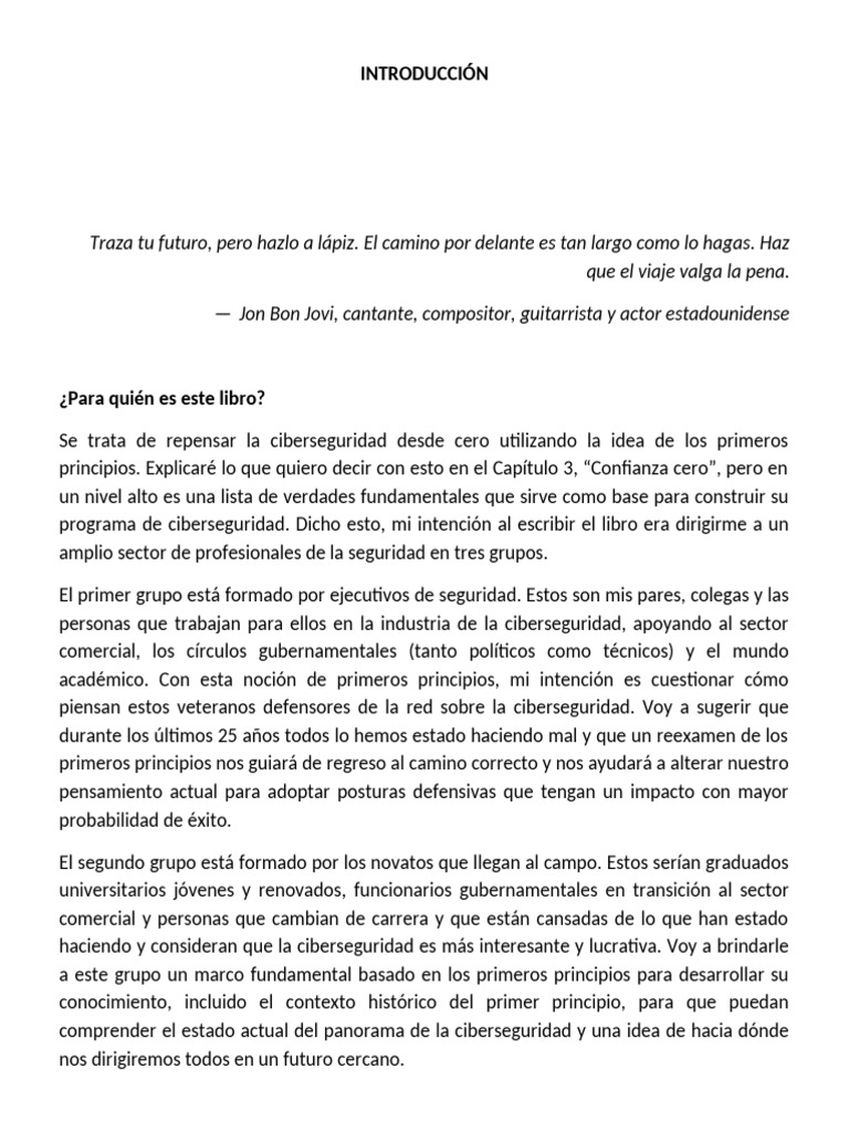 Cybersecurity First Principles A Reboot of Strategy and Tactics | PDF ...