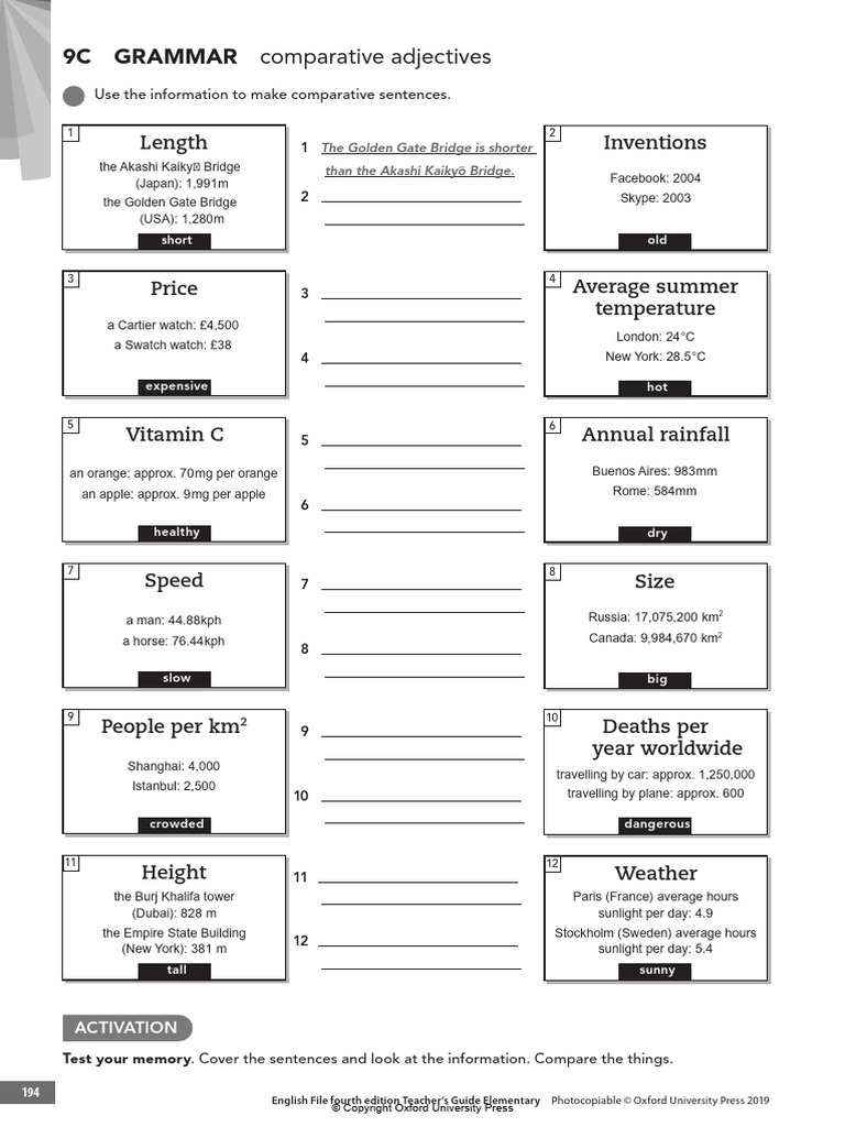 Extra Practice Units 9C, 10A, 10B | PDF