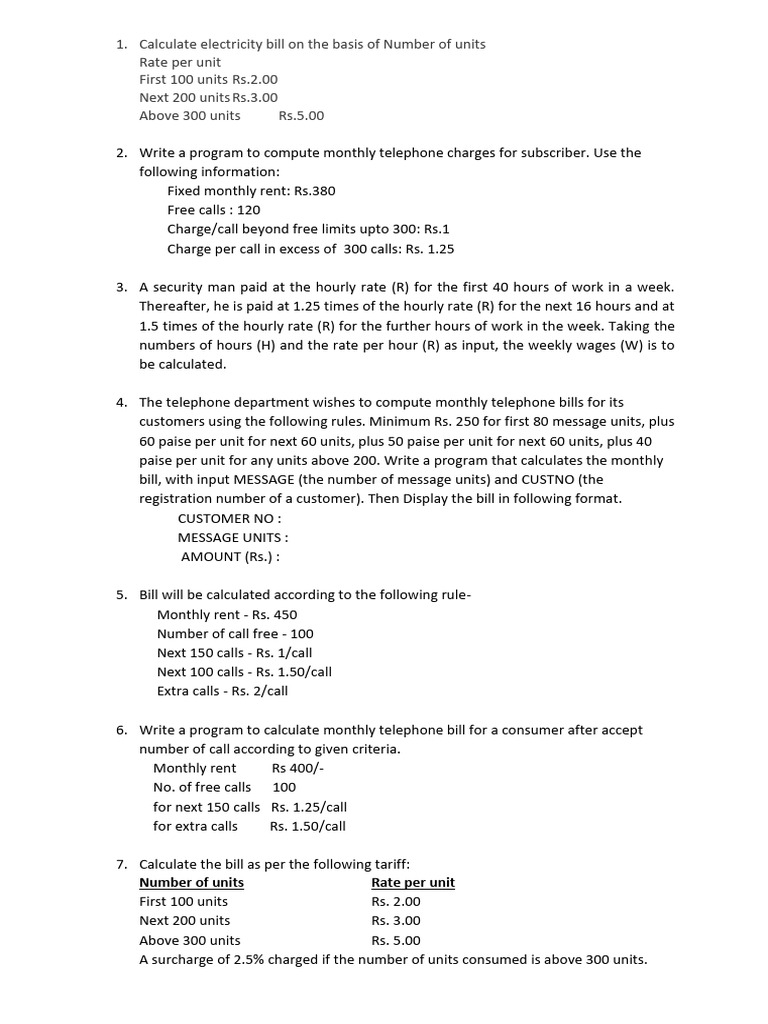 Term-2 Practical Questions | PDF | Taxes | Area