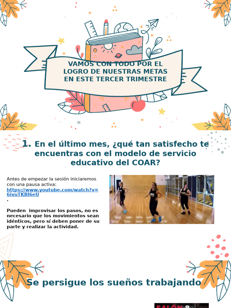 Vamos Con Todo Por El Logro de Nuestras Metas en Este Último Trimestre ...