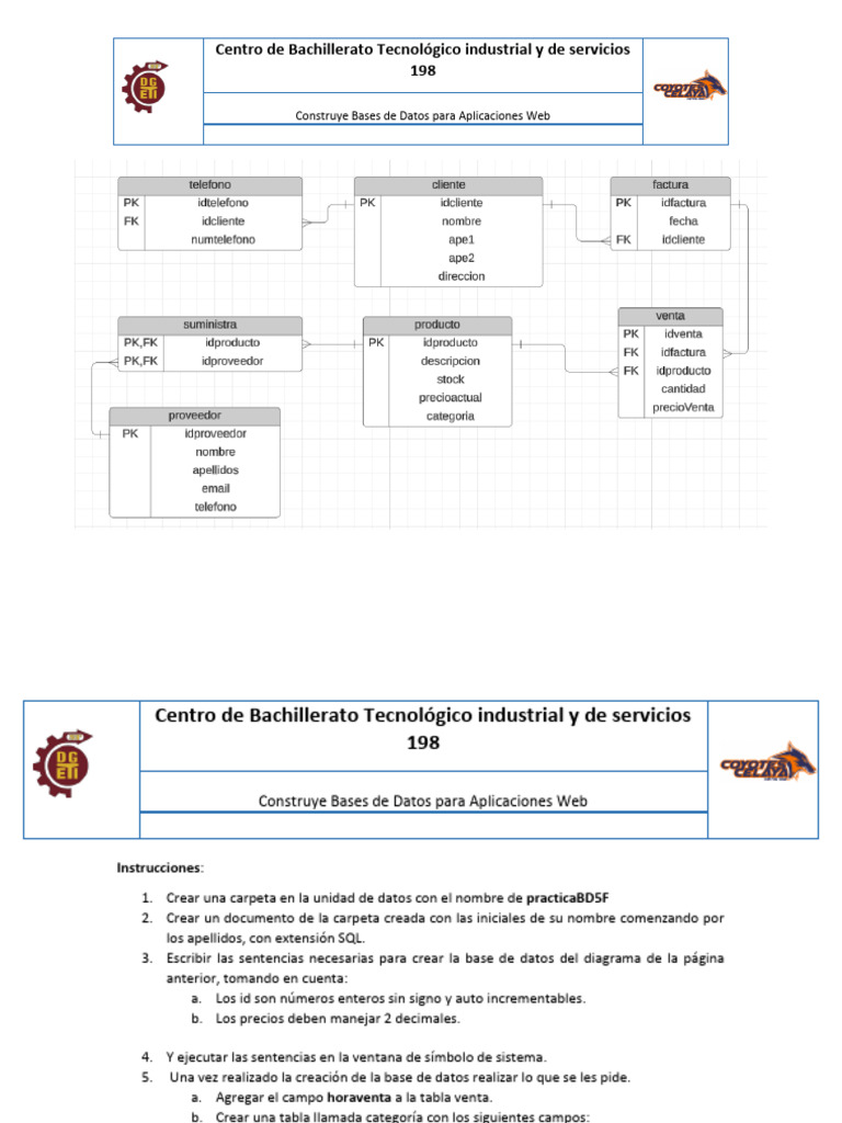 Practica 1 - DDL de MySql - F | PDF