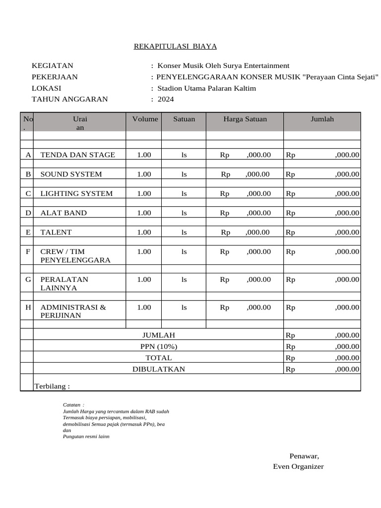 1 RAB Konser Musik | PDF