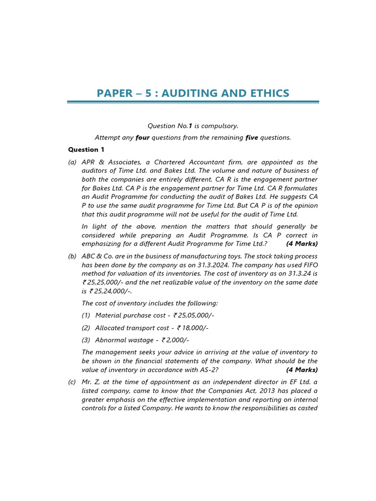 Auditing | PDF | Audit | Internal Control