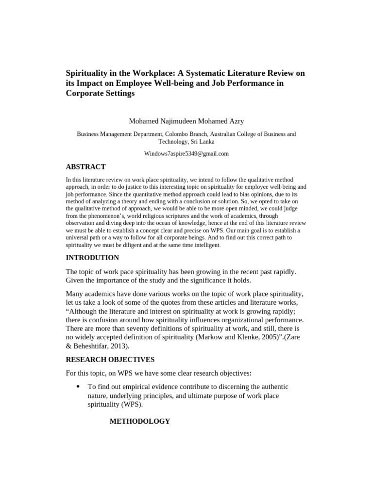 Extended Abstract ARC JOURNAL | PDF | Spirituality | Quran