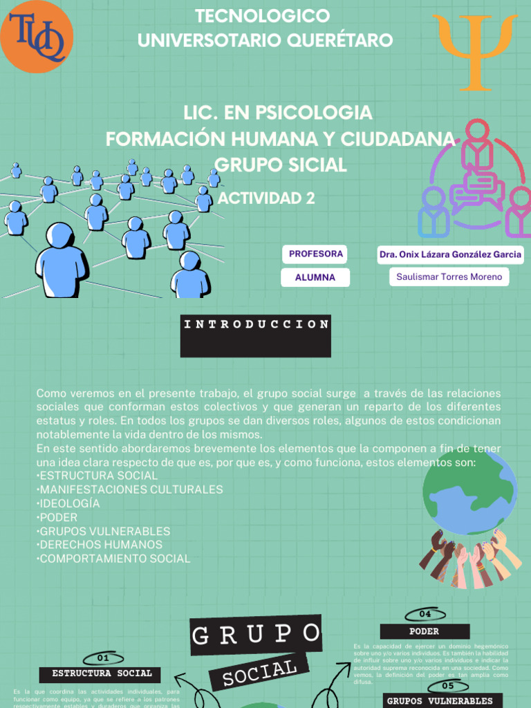 Formación Humana y Ciudadana en Grupos Sociales | PDF | Derechos ...