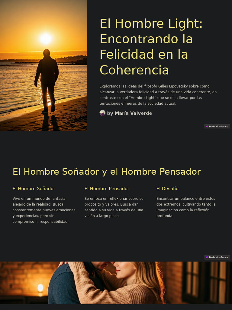 El Hombre Light Encontrando La Felicidad en La Coherencia | PDF ...