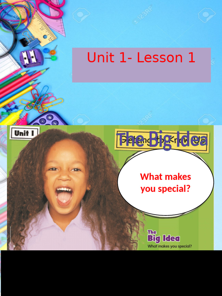 Unit 1.1. at School. Lesson 1 | PDF | Self-Improvement | Wellness