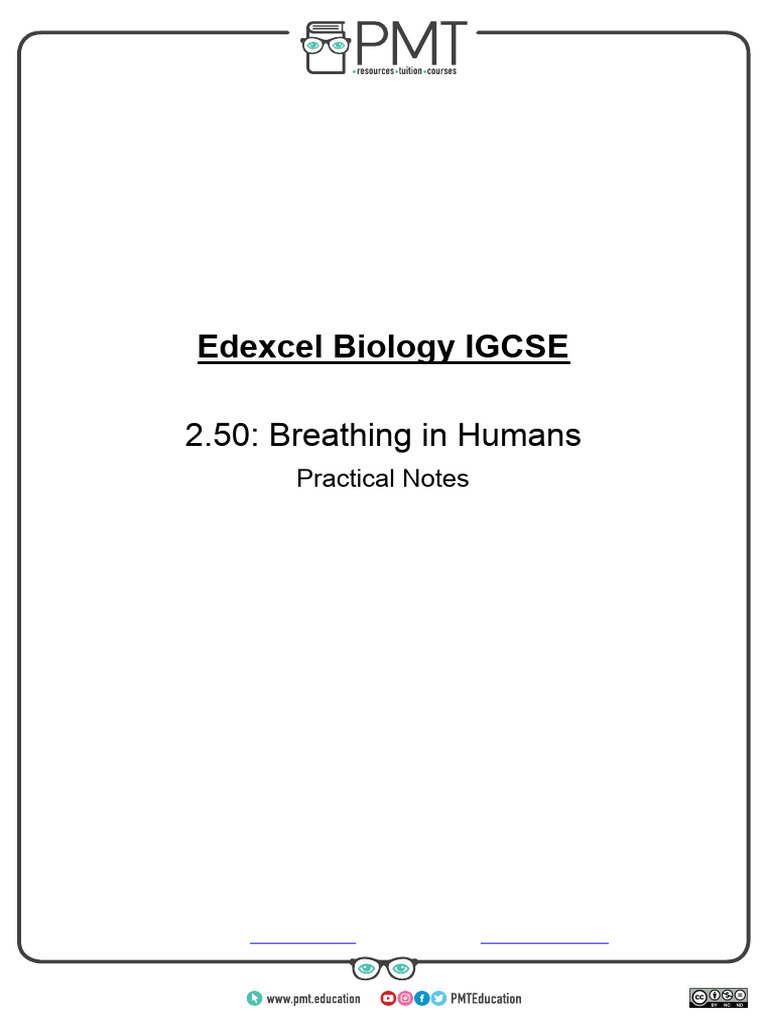 Human Breathing Experiment Guide | PDF | Science & Mathematics