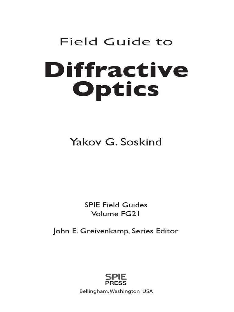 BOOK (SPIE) - Field Guide To Diffractive Optics | PDF | Diffraction | Optics