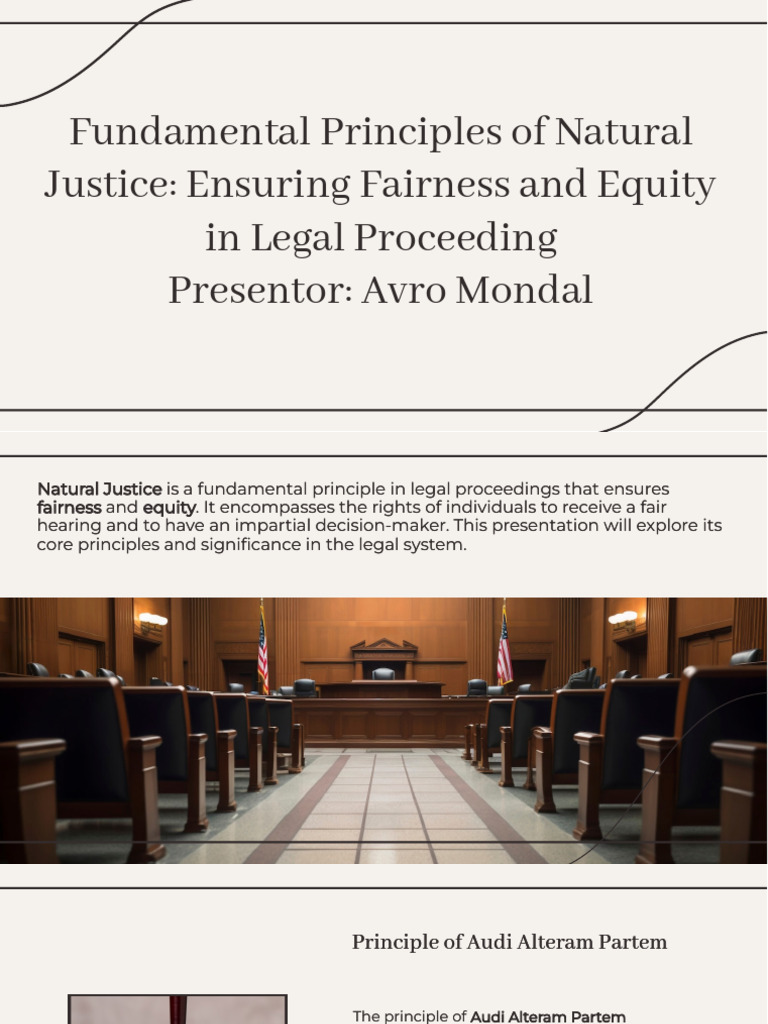 Slidesgo Fundamental Principles of Natural Justice Ensuring Fairness ...