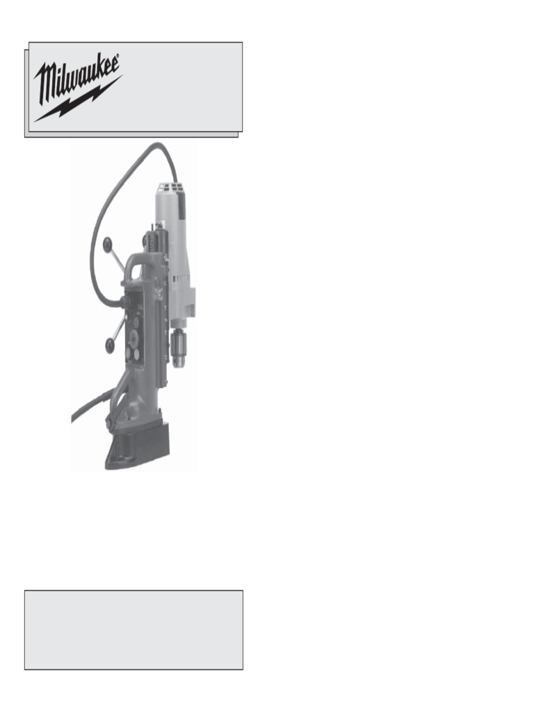 Taladro Magnetico Milwaukee 4203 | PDF | Electrical Connector | Drill