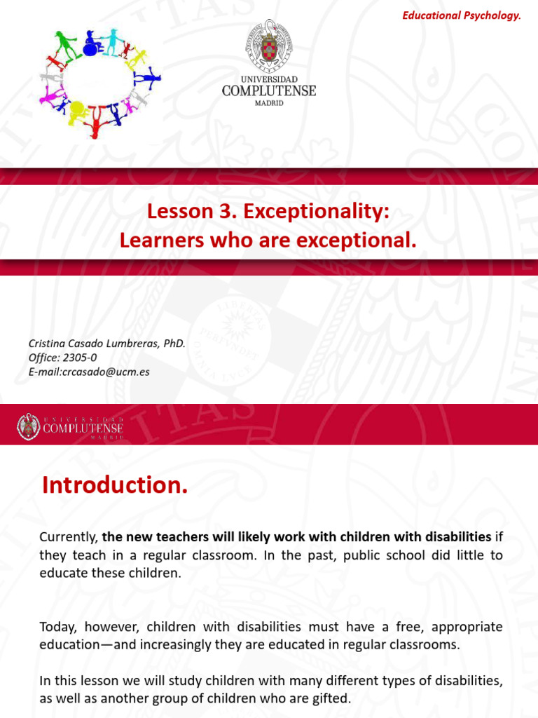 Lesson 3 Exceptionality 20 21 | PDF | Attention Deficit Hyperactivity ...