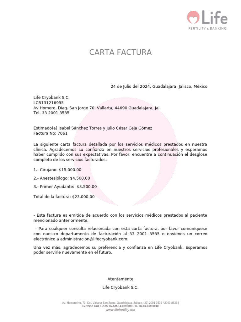 Carta Factura | PDF | Política | Derecho