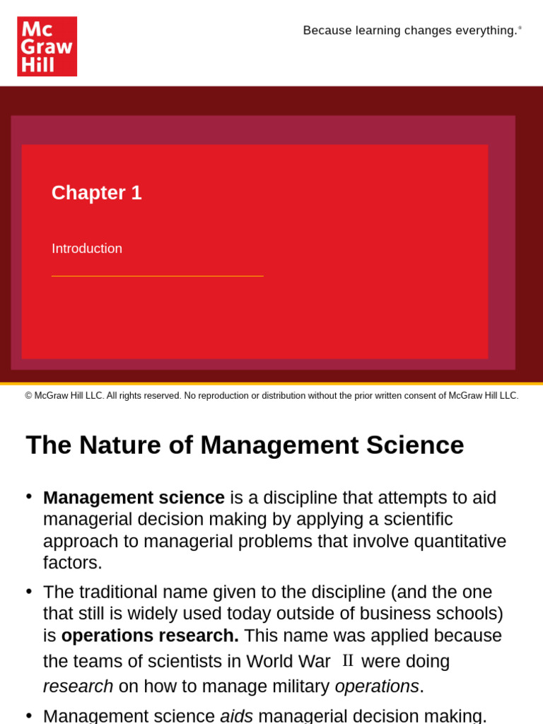 Hillier 7e Ch01 PPT Accessible | PDF | Data Science | Machine Learning