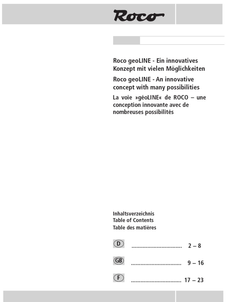 A Comprehensive Overview of the Roco geoLINE Model Railway Track System ...