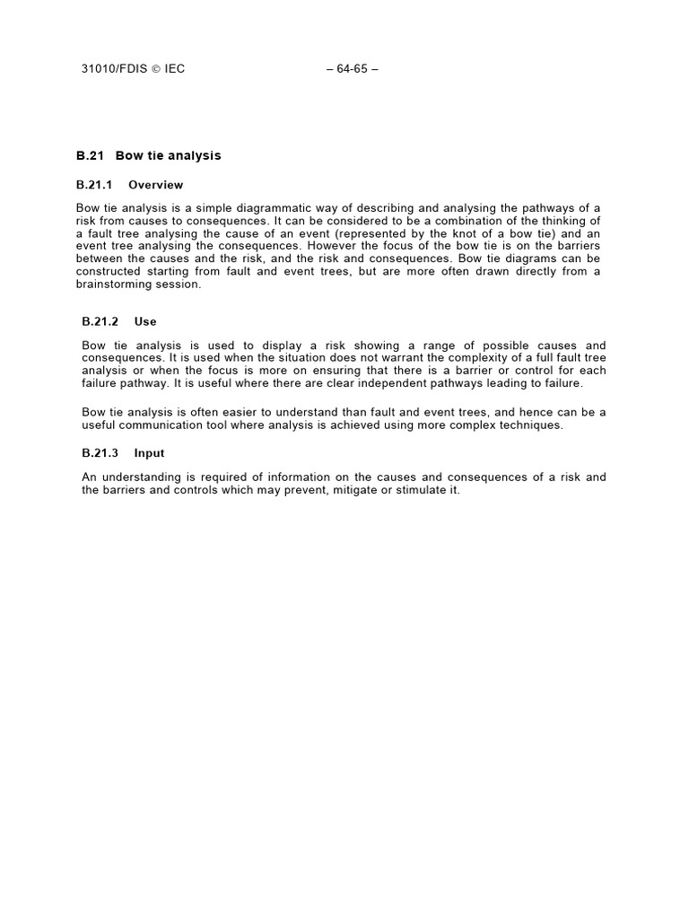 05 Anexo B - Bow - Tie - ISO - 31010 | PDF | Risk | Safety