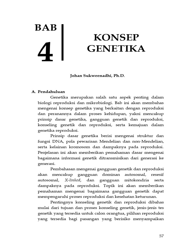 Genetika Reproduksi: Prinsip dan Dampak | PDF
