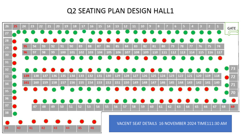 Hall 1 Q2 Seating Plan Design | PDF