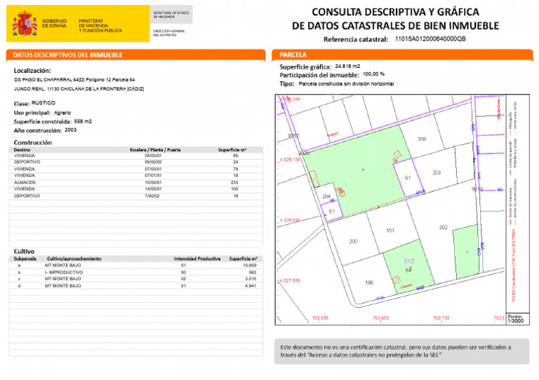 Datos Catastrales de La Parcela | PDF