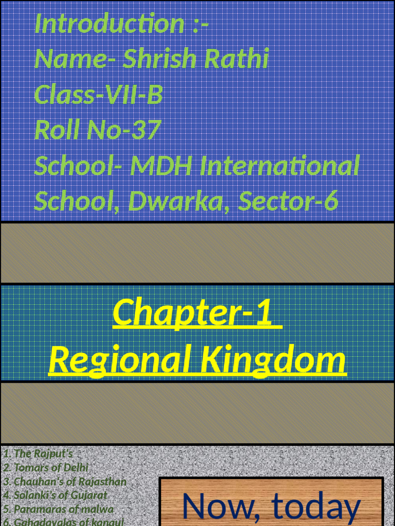 SST Presentation Reginoal Kingdom | PDF | South Asia