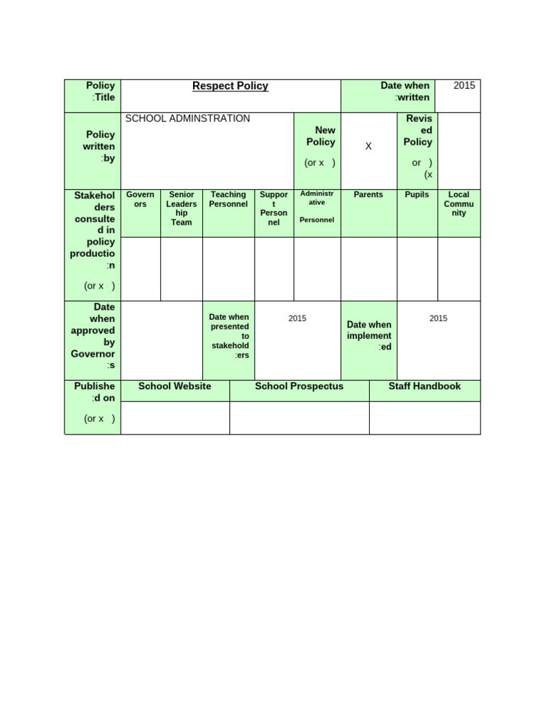 Recpect Policy | PDF