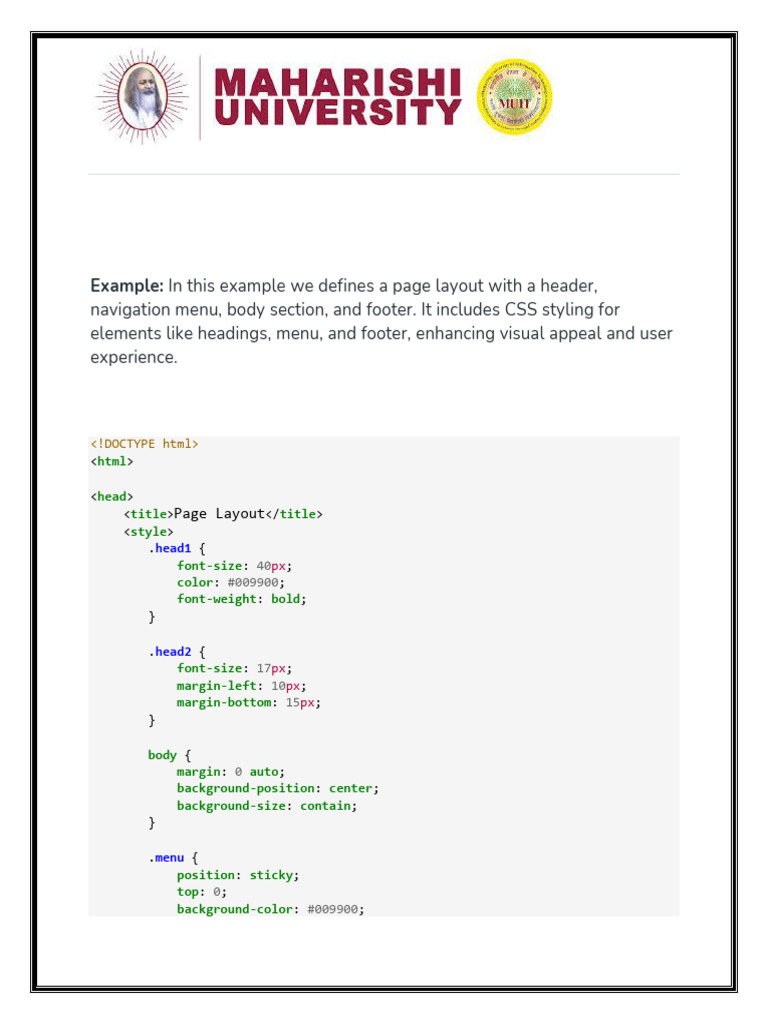 HTML Lab Work 3 | PDF | Page Layout | Computing