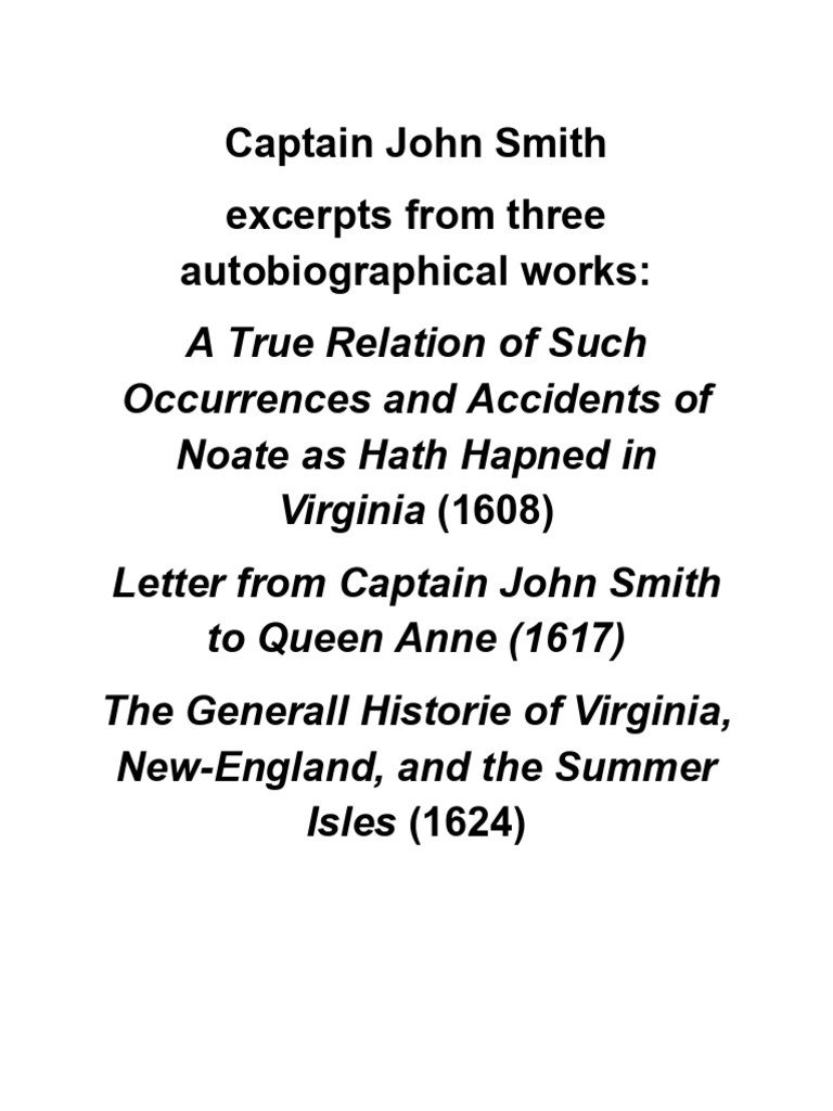 Captain John Smith | PDF